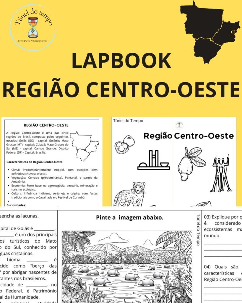 Combo Regiões do Brasil – Lapbook - História Lúdica
